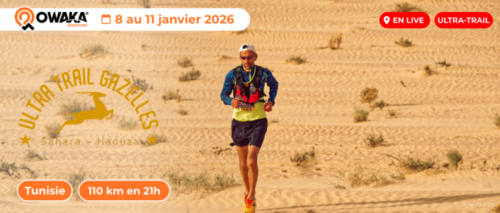 Suivez le Live Tracking de l'Ultra Trail des Gazelles Sahara pour 110km ...